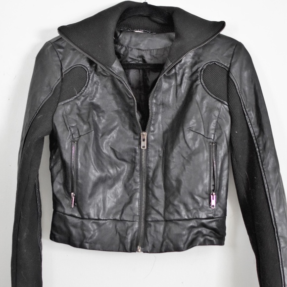AKIRA | Jackets & Coats | Akira Chicago Leather Motto Jacket | Poshmark